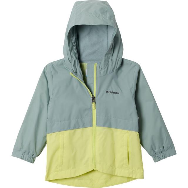 (取寄) コロンビア トドラー ガールズ レイン-ジラ リ ジャケット - トドラー ガールズ Columbia toddler girls Rain-Zilla II Jacket - Toddler Girls' Crushed Blue/Neon Light