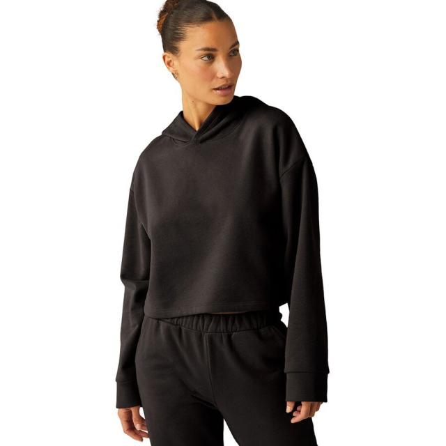 (取寄) ビヨンドヨガ レディース ハピネス クロップド プルオーバー ブーディ - ウィメンズ Beyond Yoga women Happiness Cropped Pullover Hoodie - Women's Black