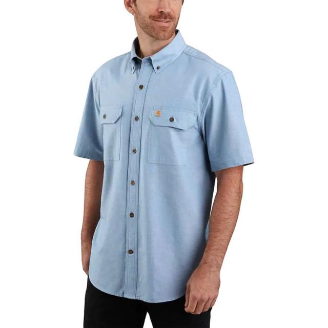 (取寄) カーハート メンズ オリジナル フィット シャツ - メンズ Carhartt men TW369 Original Fit Shirt - Men's Blue Chambray