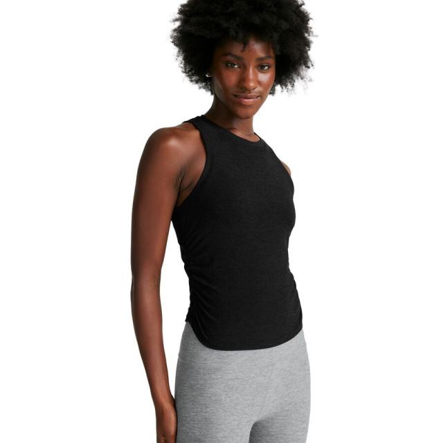 (取寄) ビヨンドヨガ レディース フェザーウェイト ユア フィット シャード タンク トップ - ウィメンズ Beyond Yoga women Featherweight Your Fit Shirred Tank Top - Women's Darkest Night