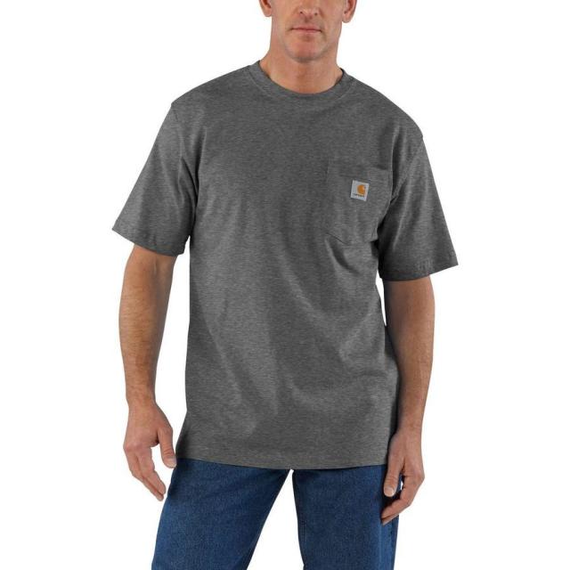 (取寄) カーハート メンズ ワークウェア ルーズ フィット ポケット ショートスリーブ T-シャツ - メンズ Carhartt men Workwear Loose Fit Pocket Short-Sleeve T-Shirt - Men's Carbon Heather