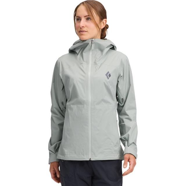 (取寄) ブラックダイヤモンド レディース ファインライン ストレッチ レイン シェル - ウィメンズ  women Fineline Stretch Rain Shell - Women's Agave