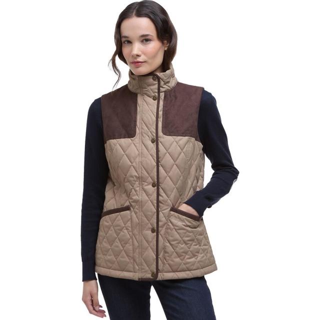 (取寄) バブアー レディース キーパー ウェア キルテッド ジレ - ウィメンズ Barbour women Keeper Wear Quilted Gilet - Women's Military Brown/Ancient Tartan