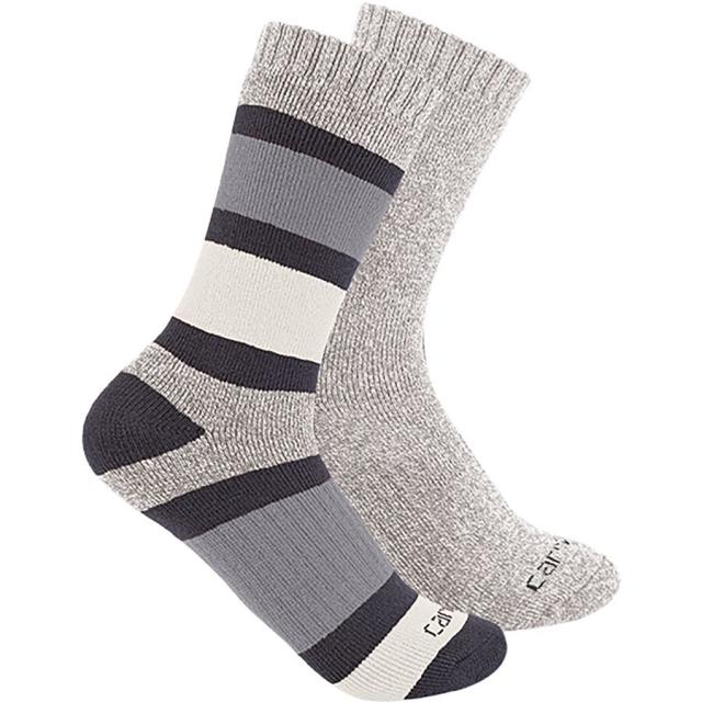 (取寄) レディース ヘビーウェイト クルー ソックス - 2-パック - ウィメンズ Carhartt Gloves women Heavyweight Crew Sock - 2-Pack - Women's Assorted 4