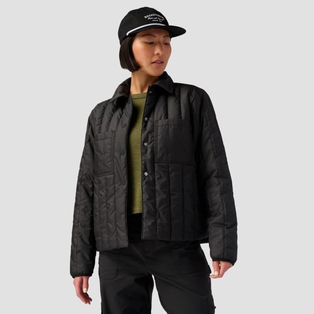 (取寄) バックカントリー レディース オークベリー シンセティック キルテッド シャツ ジャケット - ウィメンズ Backcountry women Oakbury Synthetic Quilted Shirt Jacket  - Women's Black