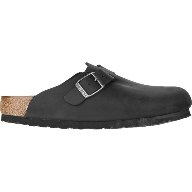 (取寄) ビルケンシュトック メンズ ボストン レザー クロッグ - メンズ Birkenstock men Boston Leather Clog - Men's Black Oiled Leather