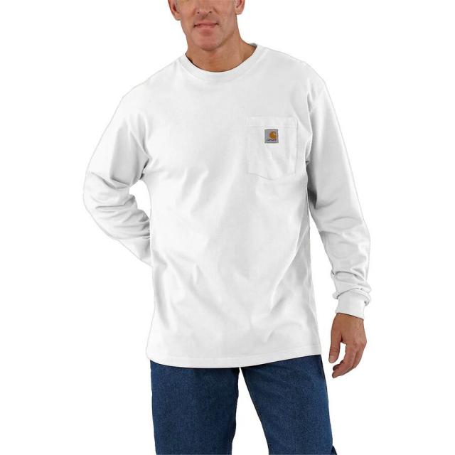 (取寄) カーハート メンズ ワークウェア ポケット ロング-スローブ T-シャツ - メンズ Carhartt men Workwear Pocket Long-Sleeve T-Shirt - Men's White