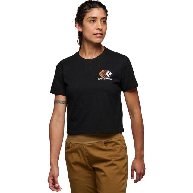 (取寄) ブラックダイヤモンド レディース フェイド クロップ T-シャツ - ウィメンズ  women Faded Crop T-Shirt - Women's Black