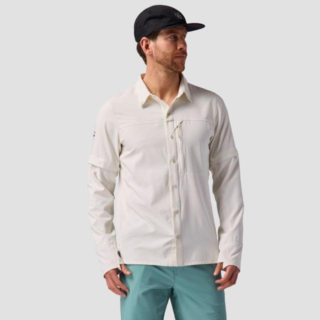 (取寄) バックカントリー メンズ タホ ウーブン コンバーチブル スナップ-アップ シャツ - メンズ Backcountry men Tahoe Woven Convertible Snap-Up Shirt - Men's Egret