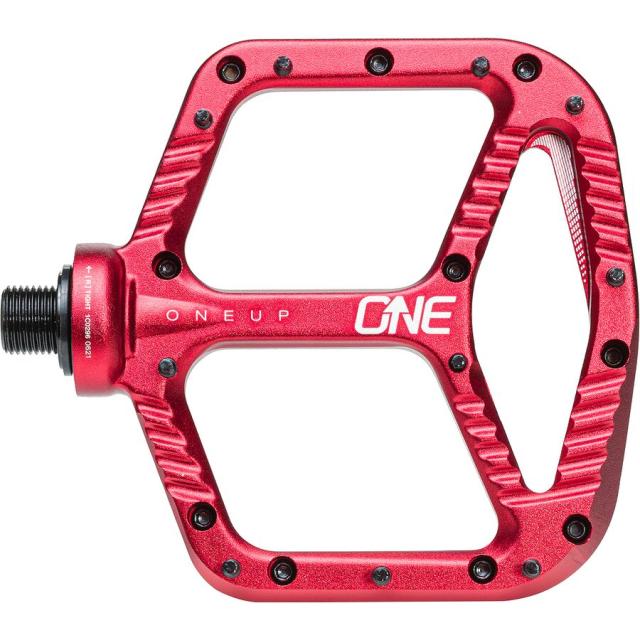 (取寄) ワンアップコンポーネント アルミニウム ペダル OneUp Components Aluminum Pedal Redの通販はau ...