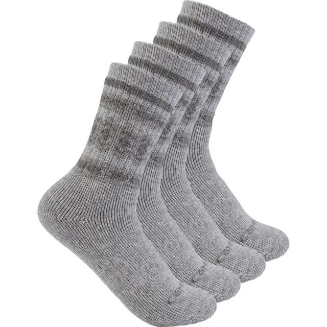 (取寄) レディース シンセティック-ウール ブレンド クルー ソックス - 4-パック - ウィメンズ Carhartt Gloves women Synthetic-Wool Blend Crew Sock - 4-Pack - Women's Assorted 1