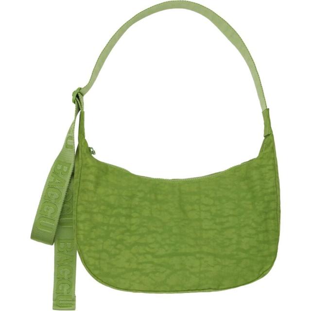 (取寄) バグー ミディアム ナイロン クレセント バッグ BAGGU Medium Nylon Crescent Bag Green Juice
