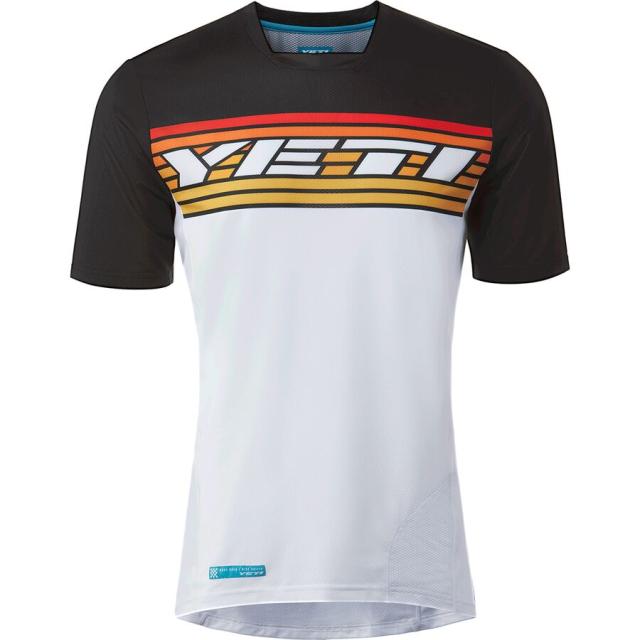 (取寄) イエティサイクルズ メンズ エンデューロ ショートスリーブ ジャージ - メンズ Yeti Cycles men Enduro Short-Sleeve Jersey - Men's Black Stripe