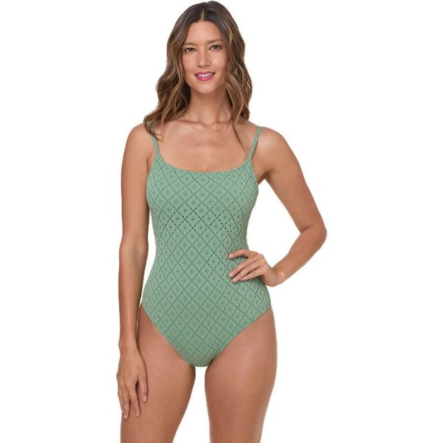 (取寄) アンディ レディース ザ ジェッティズ ワンピース スイムスーツ - ウィメンズ Andie women The Jetties One-Piece Swimsuit - Women's Eucalyptus