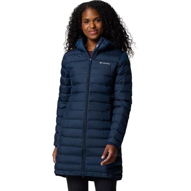 (取寄) コロンビア レディース レイク 22 リ ダウン ロング フーデット ジャケット - ウィメンズ Columbia women Lake 22 II Down Long Hooded Jacket - Women's Collegiate Navy