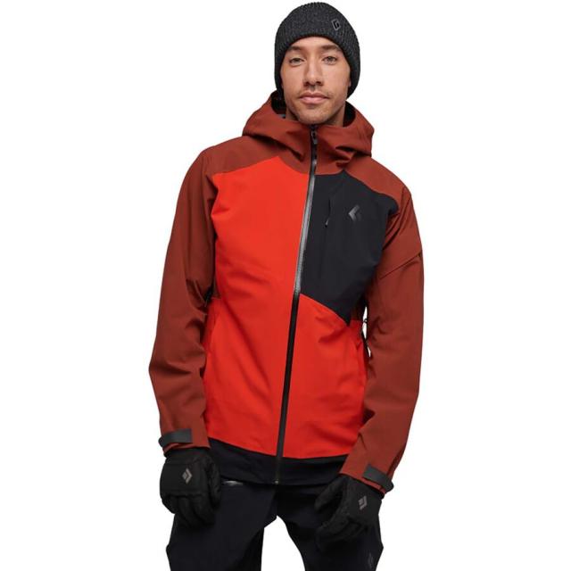(取寄) ブラックダイヤモンド メンズ リーコン ストレッチ スキー シェル - メンズ  men Recon Stretch Ski Shell - Men's Mulled Cider/Black/Octane