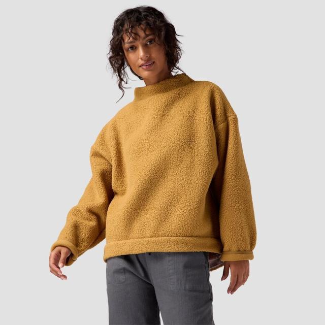 (取寄) バックカントリー レディース ワンダー モック-ネック トップ - ウィメンズ Backcountry women Wander Pile-Fleece Mock-Neck Top - Women's Bistre