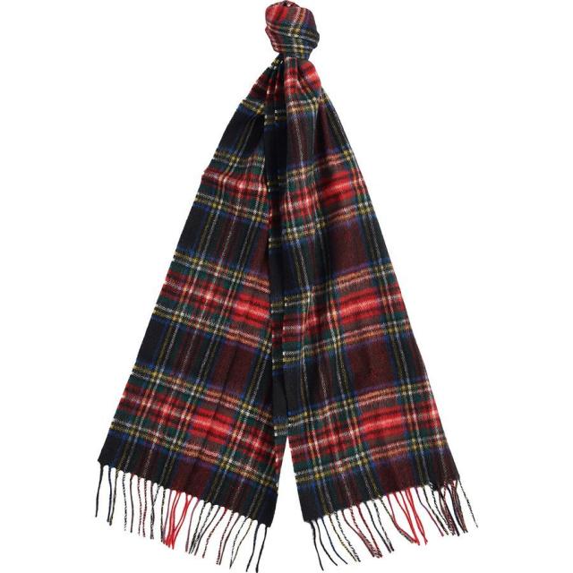 (取寄) バブアー ニュー チェック タータン スカーフ Barbour New Check Tartan Scarf Black Stewart