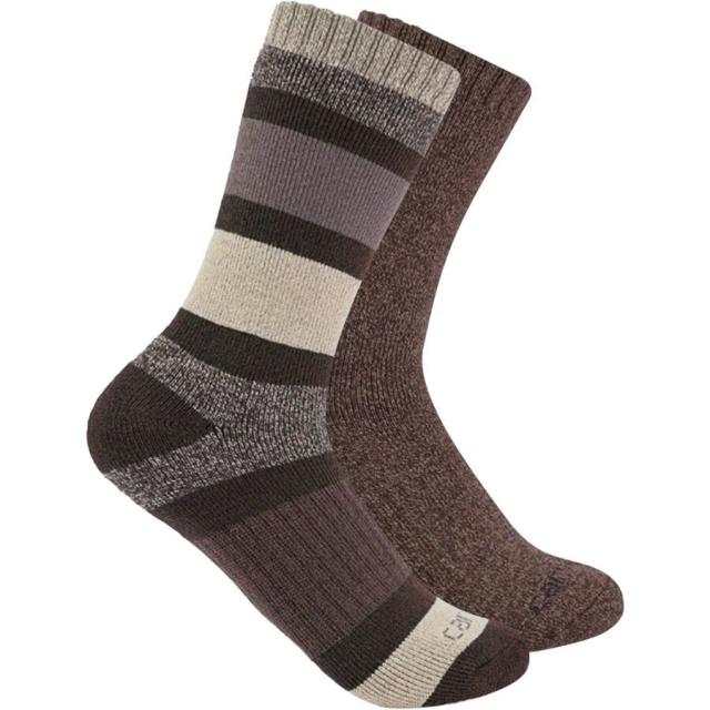 (取寄) レディース ヘビーウェイト クルー ソックス - 2-パック - ウィメンズ Carhartt Gloves women Heavyweight Crew Sock - 2-Pack - Women's Assorted 1