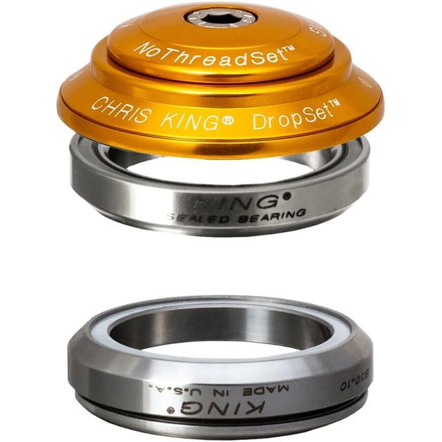 (取寄) クリスキング ドロップセット 4 ヘッドセット Chris King Dropset 4 Headset Gold