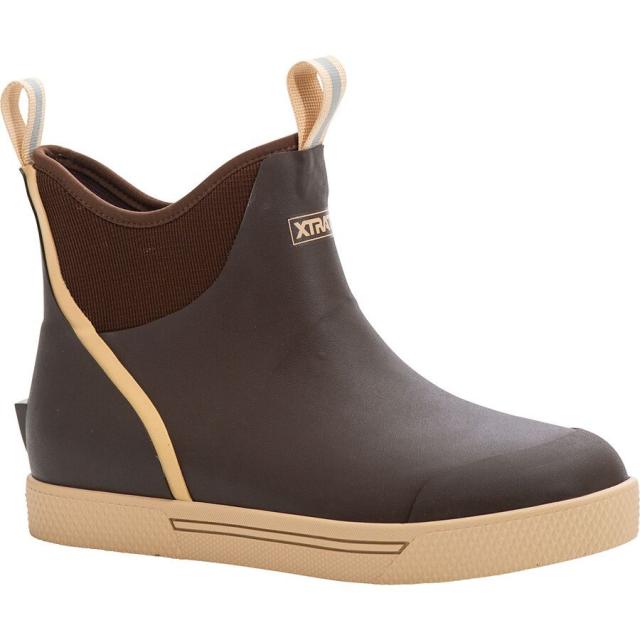 (取寄) エクストラタフ メンズ ホイールハウス アンクル 6インチ デック ブーツ - メンズ Xtratuf men Wheelhouse Ankle 6in Deck Boot - Men's Chocolate