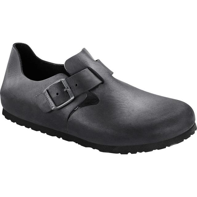 (取寄) ビルケンシュトック メンズ ロンドン レザー シューズ - メンズ Birkenstock men London Leather Shoe - Men's Black Oiled Leather