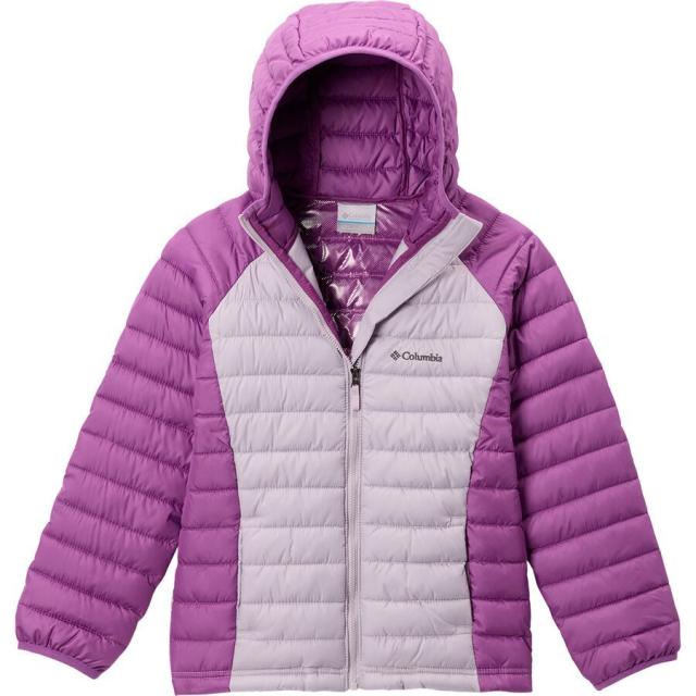 (取寄) コロンビア ガールズ パウダー ライト リ フーデット ジャケット - ガールズ Columbia girls Powder Lite II Hooded Jacket - Girls' Lavender Pearl/Razzle