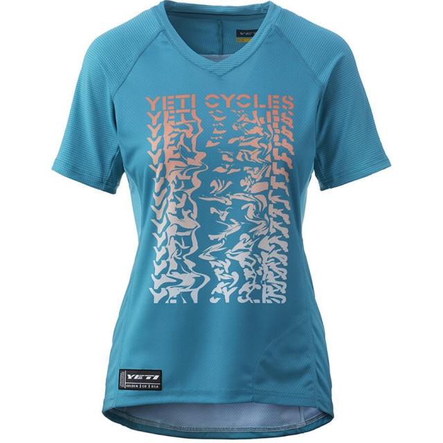 (取寄) イエティサイクルズ レディース エンデューロ ショートスリーブ ジャージ - ウィメンズ Yeti Cycles women Enduro Short-Sleeve Jersey - Women's Turquoise Yeti Melt
