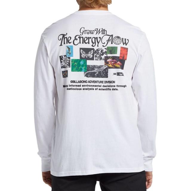 (取寄) ビラボン メンズ グロー ロング-スローブ T-シャツ - メンズ Billabong men Grow Long-Sleeve T-Shirt - Men's White