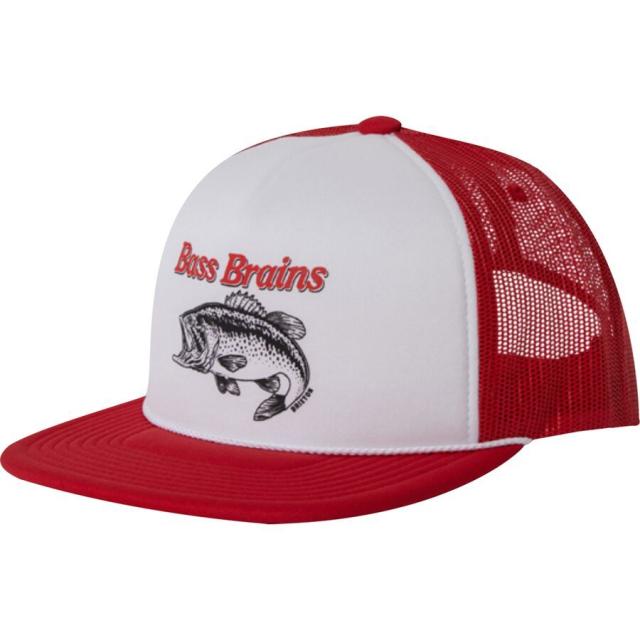 (取寄) ブリクストン メンズ バス ブレインズ フィッシング チーム MP トラッカー ハット - メンズ Brixton men Bass Brains Fishing Team MP Trucker Hat - Men's Crimson/White/Crimson