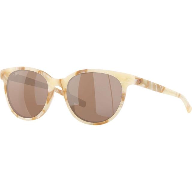 (取寄) コスタ レディース イスラ 580G ポーラライズド サングラス - ウィメンズ Costa women Isla 580G Polarized Sunglasses - Women's Shiny Seashell/Copper Silver Mirror 580G