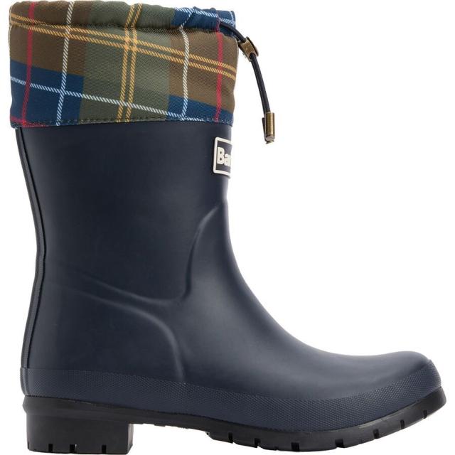 (取寄) バブアー レディース ミッド ウェリー - ウィメンズ Barbour women Mowbray Mid Welly - Women's Navy/Classic Tartan