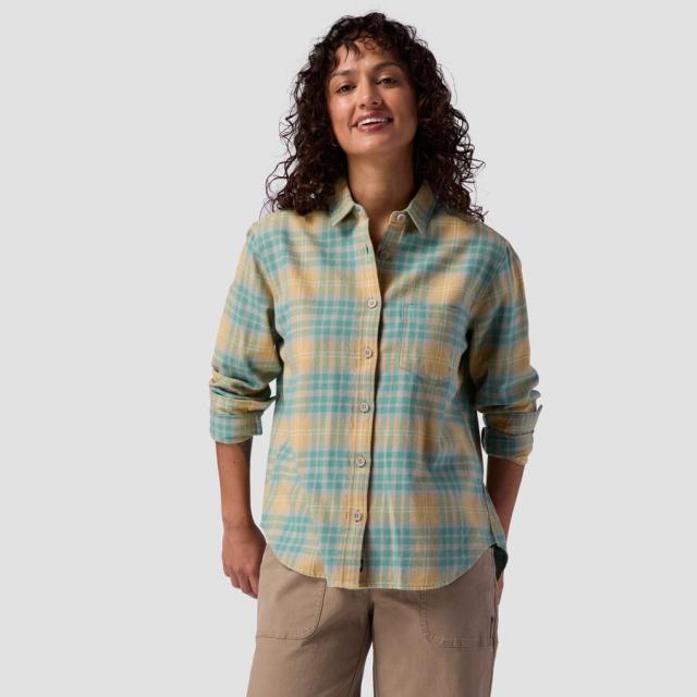 (取寄) バックカントリー レディース ベンチャー クラシック フランネル シャツ - ウィメンズ Backcountry women Venture Classic Flannel Shirt - Women's Oil Blue Bonanza Plaid