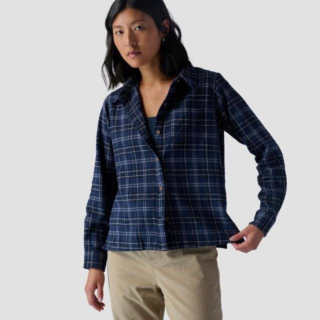 (取寄) バックカントリー レディース レンジ ロング-スローブ プレイド シャツ - ウィメンズ Backcountry women Range Long-Sleeve Plaid Shirt - Women's Navy Plaid