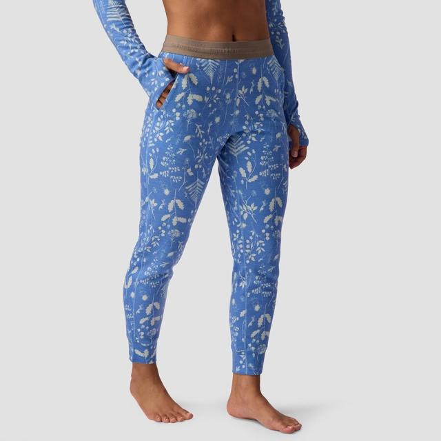 (取寄) バックカントリー レディース メリノ ミッドウエイト ジョガー ベースレイヤー— ボトム - ウィメンズ Backcountry women Cedars Merino Midweight Jogger Baselayer Bottom - Women's Deja Blue Print