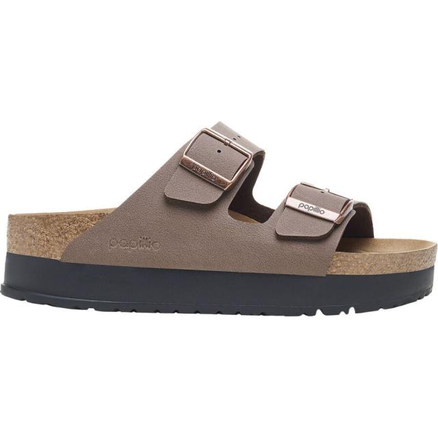 (取寄) ビルケンシュトック レディース アリゾナ プラットフォーム ビーガン ナロー サンダル - ウィメンズ Birkenstock women Arizona Platform Vegan Narrow Sandal - Women's Mocha BirkiBucLTD