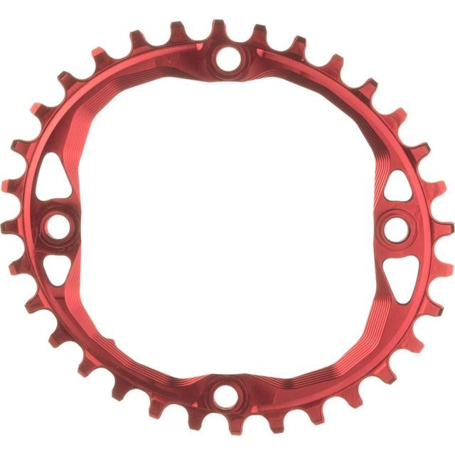 (取寄) アブソリュートブラック スラム オーバル トラクション チェーンリング absoluteBLACK SRAM Oval Traction Chainring Red/104 BCD