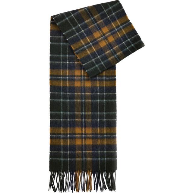 (取寄) バブアー ニュー チェック タータン スカーフ Barbour New Check Tartan Scarf Forest/Bronze Brown