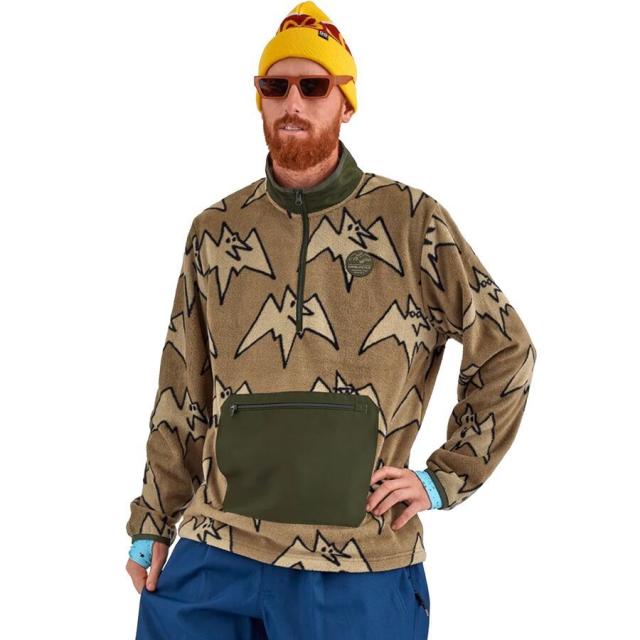 (取寄) エアブラスター メンズ フリース 1/2-ジップ ジャケット - メンズ Airblaster men Fleece 1/2-Zip Jacket - Men's Tan Big Terry