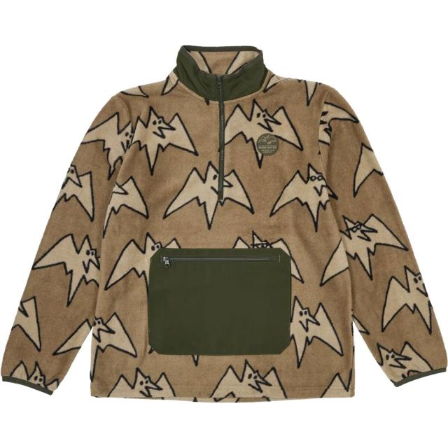 (取寄) エアブラスター メンズ フリース 1/2-ジップ ジャケット - メンズ Airblaster men Fleece 1/2-Zip Jacket - Men's Tan Big Terry