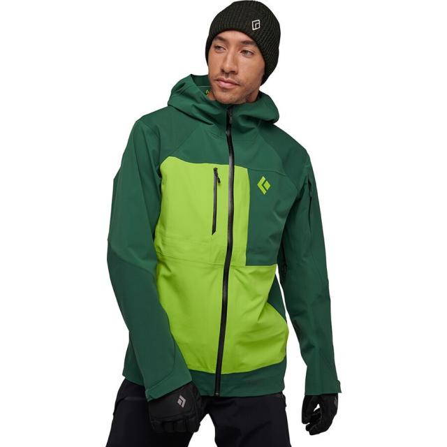 (取寄) ブラックダイヤモンド メンズ リーコン ストレッチ プロ シェル - メンズ  men Recon Stretch Pro Shell - Men's Mountain Forest/Lime Green