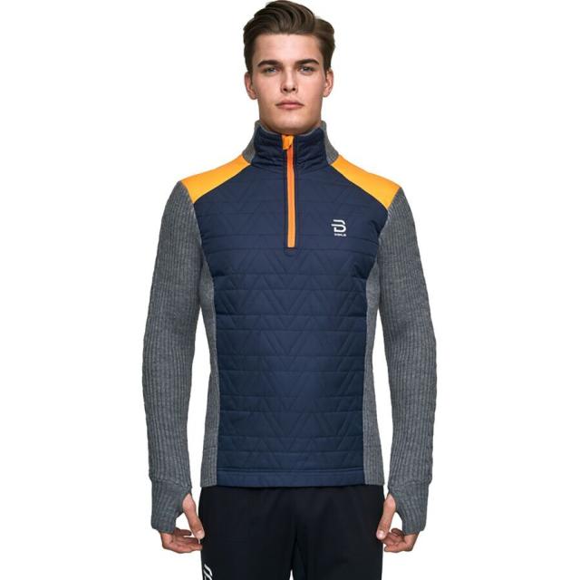 (取寄) ビヨルンダーリ メンズ コンフィー 1/2-ジップ セーター - メンズ Bjorn Daehlie men Comfy 1/2-Zip Sweater - Men's Golden Sun