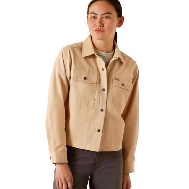 (取寄) アリアット レディース リーバー クロップド ウーブン シャツ ジャケット - ウィメンズ Ariat women Rebar Cropped Woven Shirt Jacket - Women's Smoke Grey