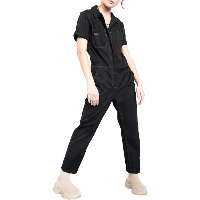 (取寄) ザ エッセンシャル ショートスリーブ カバーオール Wildfang The Essential Short-Sleeve Coverall Black