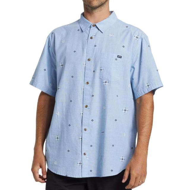 (取寄) ビラボン メンズ サンデーズ ミニ ショートスリーブ シャツ - メンズ Billabong men Sundays Mini Short-Sleeve Shirt - Men's Smoke Blue