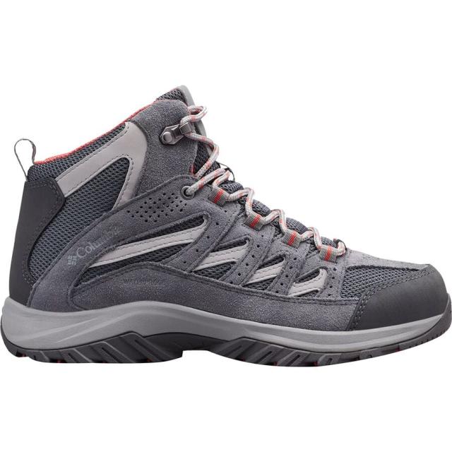 (取寄) コロンビア レディース クレストウッド ミッド ウォータープルーフ ハイキング ブーツ - ウィメンズ Columbia women Crestwood Mid Waterproof Hiking Boot - Women's Graphite/Daredevil
