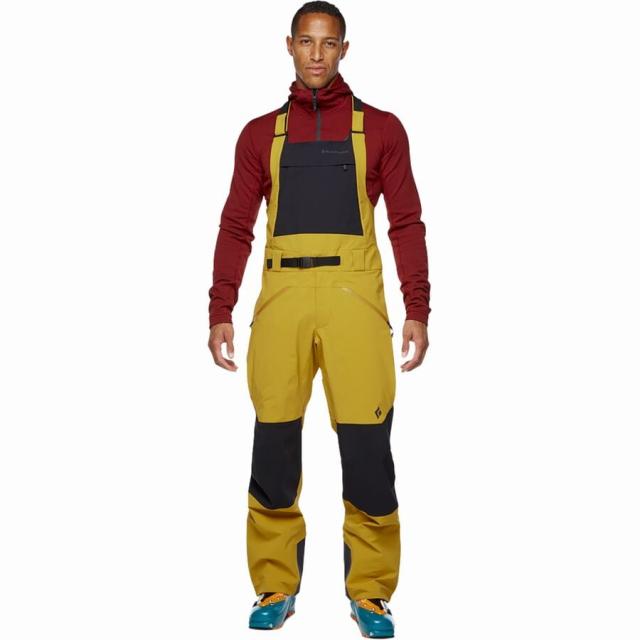 (取寄) ブラックダイヤモンド メンズ リーコン ストレッチ ビブ パンツ - メンズ  men Recon Stretch Bib Pant - Men's Amber/Black