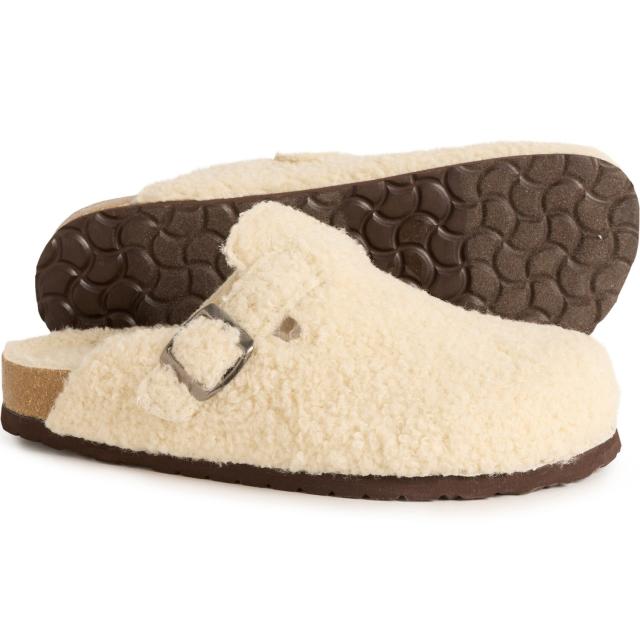 (取寄) クッションネア レディース ハナ フォー ファー ライン クロッグス Cushionaire women Hana Faux Fur Lined Clogs (For Women)  Natural