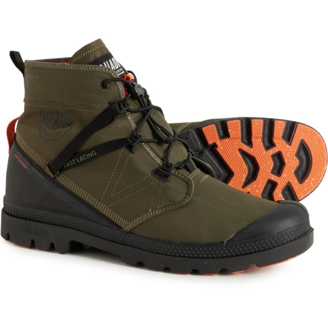 (取寄) パラディウム メンズ パンパ トラベル ライト キャンバス ブーツ Palladium men Pampa Travel Lite Canvas Boots (For Men)  Olive Night