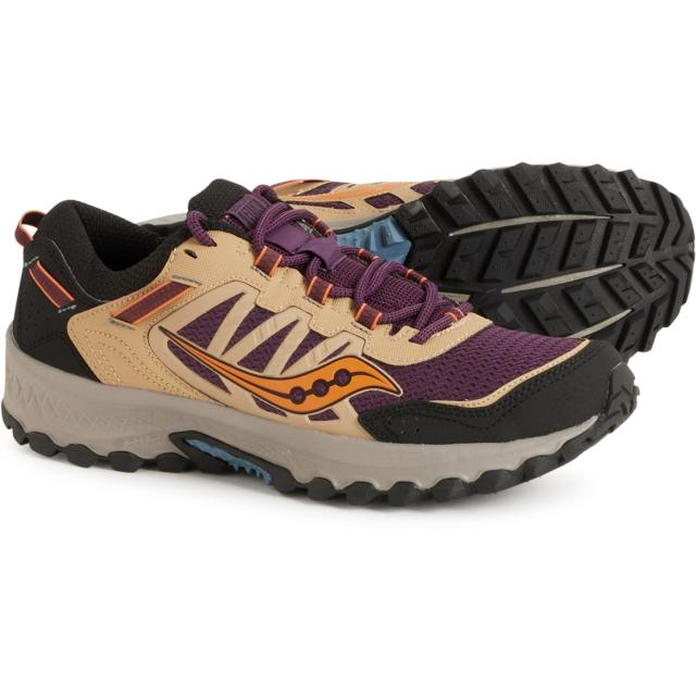 (取寄) サッカニー メンズ アンド レディース グリッド ピーク トレイル ランニング シューズ Saucony men and women Grid Peak Trail Running Shoes (For Men and Women)  Purple/Orange